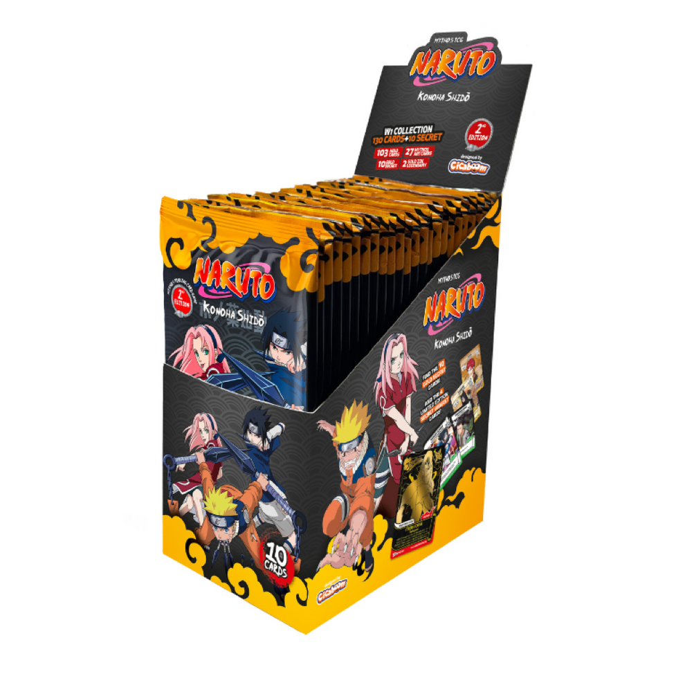 Mythos TCG: Naruto Set One Booster Display (24 Packs) 2nd Edition Engl ...